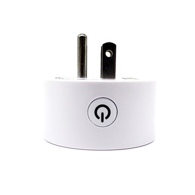Wireless wifi mini timer function white power socket smart plug with alexa voice enabled control
