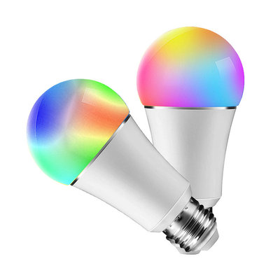 Hot sell E26/E27 7W RGBW Color Changing Smart Bulb with Voice Control Speaker