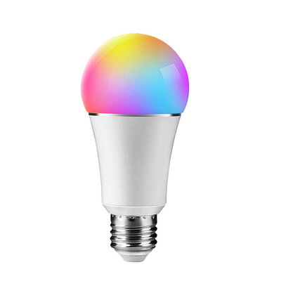 Hot sell E26/E27 7W RGBW Color Changing Smart Bulb with Voice Control Speaker