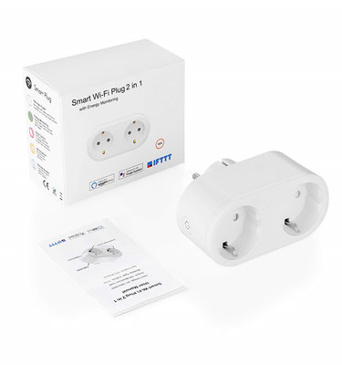 Alexa Google voice control EU Wifi Smart Plug with energy monitoring for Home Automation