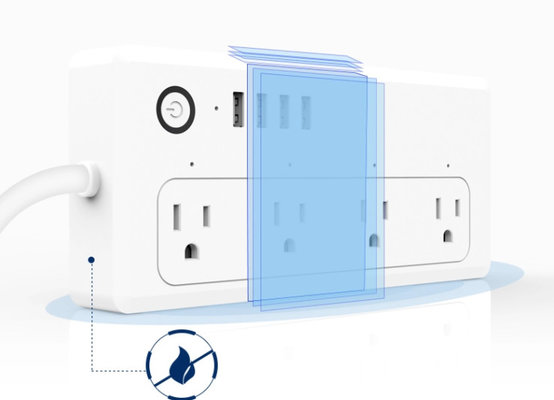Wifi smart power strip 4 outlets with USB Amazon Alexa Wireless wifi smart power strip