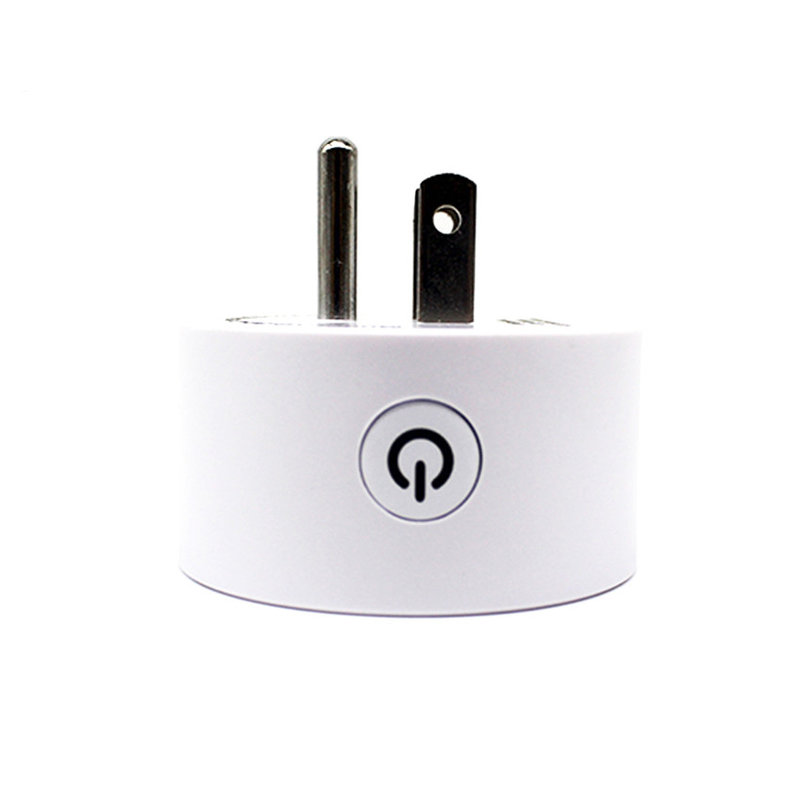 Wireless wifi mini timer function white power socket smart plug with alexa voice enabled control