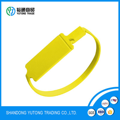 Tamper evident plastic seal pull tight tag for shipping containers