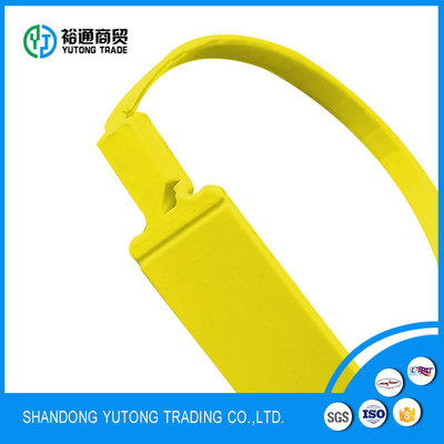 Tamper evident plastic seal pull tight tag for shipping containers