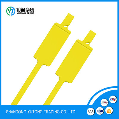 Tamper evident plastic seal pull tight tag for shipping containers