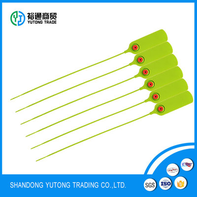 Wholesale Plastic security packaging seal with self-adhesive label,barcode