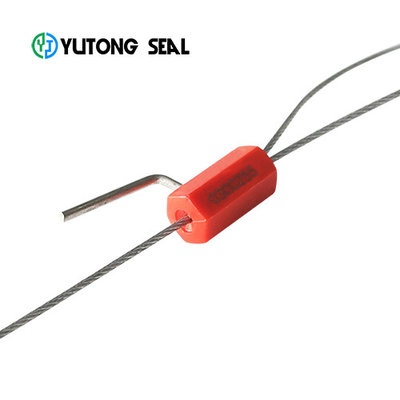 Tamper Proof metal 1.8mm wire rope security seals hexagonal cable seal