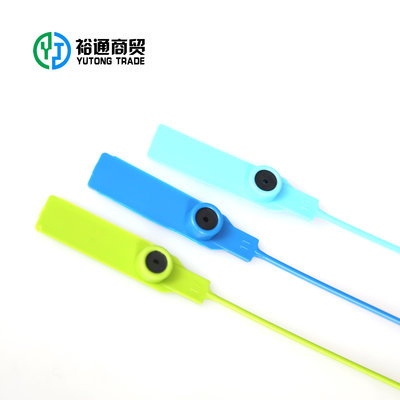 Free Samples China plastic luggage security seals with Barcode logo label