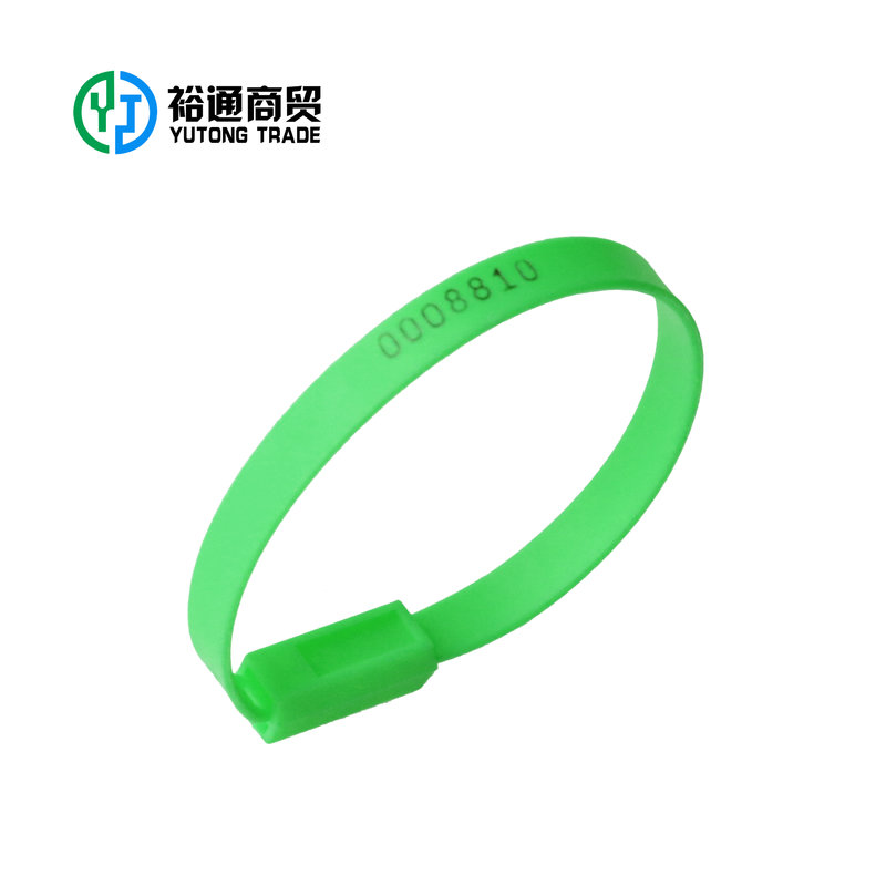 Newest Easy lock Tamper Evident pull tight Plastic Seal Sturdy seal with barcode