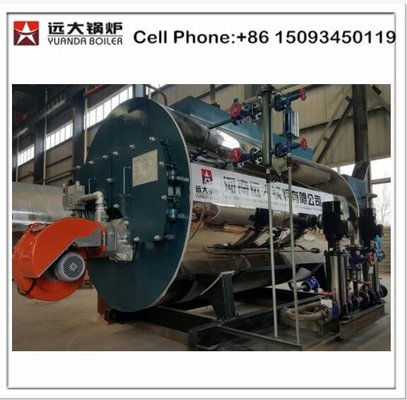 Horizontal 0.5 ton -6 Ton Dual Fuel Gas Diesel Oil Fired Steam Boiler