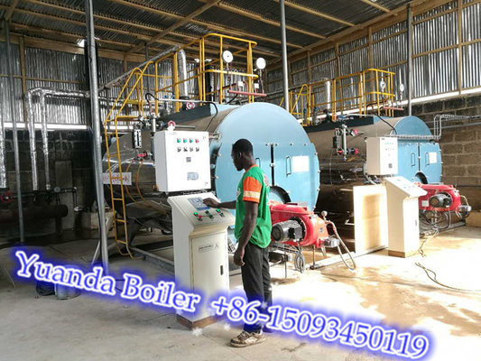 Industrial Fire tube 8 ton 8000kg 8 tph gas fired steam boiler price