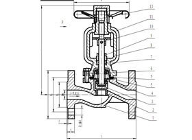 Bellow Seal Globe Valve GG25 Bellow Seal Globe Valve PN16