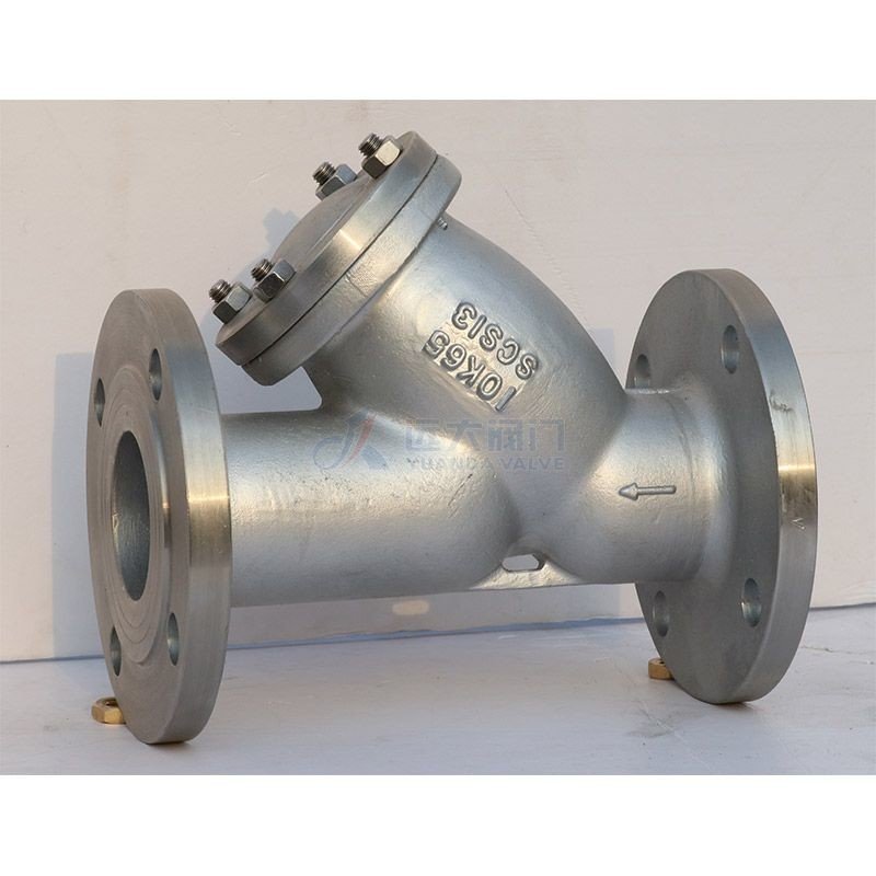 KS Stainlees Steel Middle Flange Strainer Stainless Steel Y Type Strainer China Famous Valves