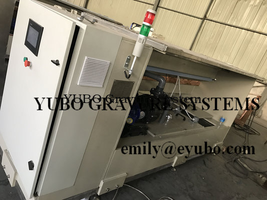 Copper plating machine for rotogravure cylinder making