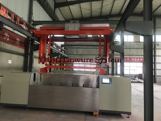Fully automatic Galvanic/electroplating tank for rotogravure cylinder
