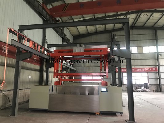 Fully automatic Galvanic/electroplating tank for rotogravure cylinder