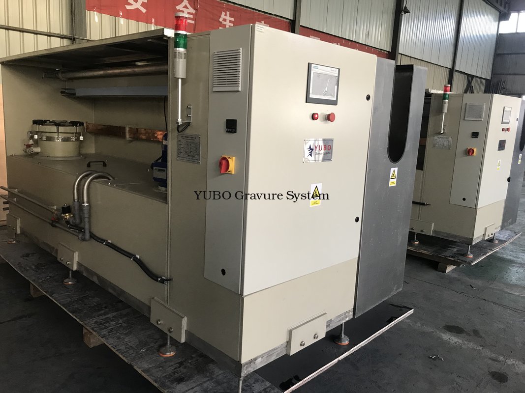Rotogravure cylinder electroplating machine for plate-making security printing cylinder flexible packaging cylinder