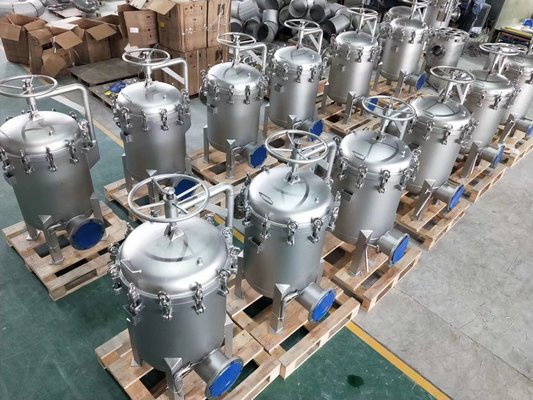 Self Cleaning Cartridge Filter Housing With Stainless Steel Wire Mesh Filter Element For Industrial Filtration Process