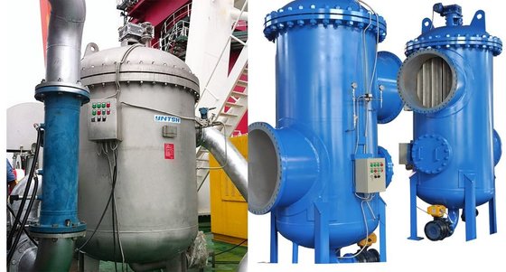 Industrial Filtration Process Pneumatic Scraper Self-Cleaning Filter Housing With Wedg Wire Screen Strainer