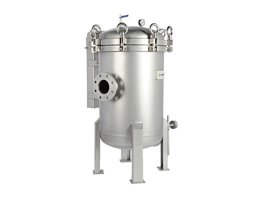 Stainless Steel Multi Bag Filter Housing With Wire Mesh Wedge Wire Filter Element