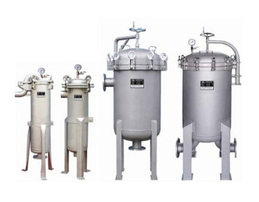 Stainless Steel Multi Bag Filter Housing With Wire Mesh Wedge Wire Filter Element