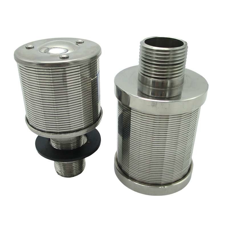 Stainless Steel Johnson Screen Wire Mesh Wedge Wire Filter Nozzle For Ion Exchange