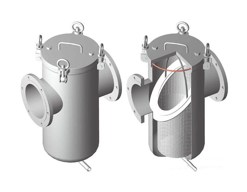 Basket Filter Housing Wedge Wire Mesh Filter Basket Strainer For Industry Water Treatment