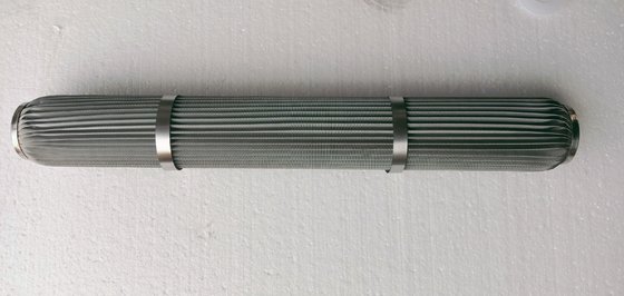 Stainless Steel Wire Mesh Pleated Filter Strainer For Water Treatment