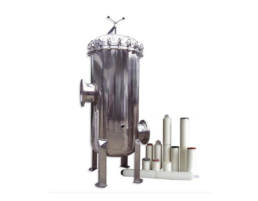 Stainless Steel Cartridge Filter Housing With Wedge Wire Screen Filter Element