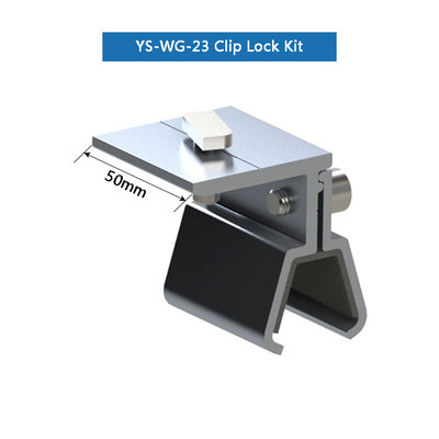 Smart design solar panel clamp clip lock kit for pv mounting structure