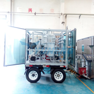 Trolley Type Mobile Double Stage Vacuum Transformer Oil Dehydration Plant