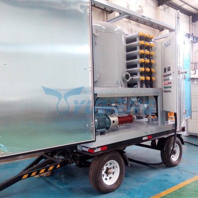 Trolley Type Mobile Double Stage Vacuum Transformer Oil Dehydration Plant