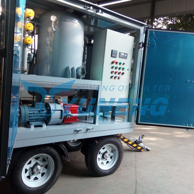 Two Stage Vacuum Transformer Oil Dehydration Machine with Trolley