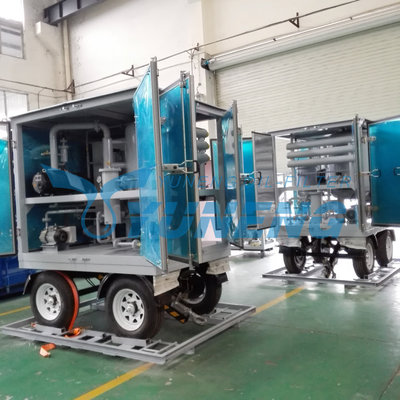 Two Stage Vacuum Transformer Oil Dehydration Machine with Trolley