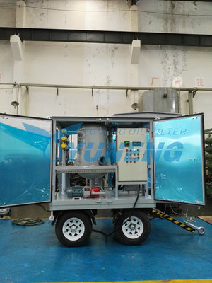 Two Stage Vacuum Transformer Oil Dehydration Machine with Trolley