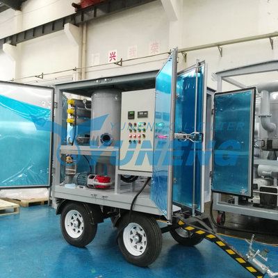 CE Certified Vacuum Transformer Oil Filtration Machine with Pheumatic Tyres