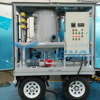 CE Certified Vacuum Transformer Oil Filtration Machine with Pheumatic Tyres