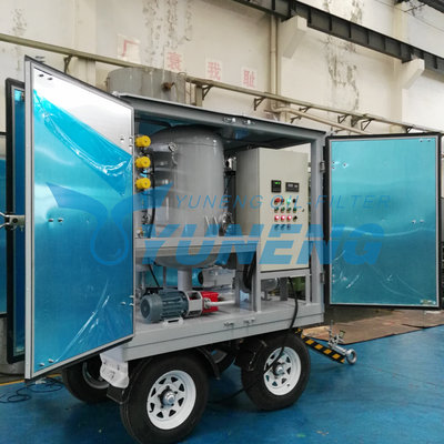 CE Certified Vacuum Transformer Oil Filtration Machine with Pheumatic Tyres