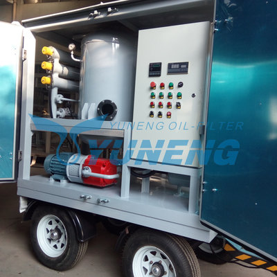 CE Certified Vacuum Transformer Oil Filtration Machine with Pheumatic Tyres
