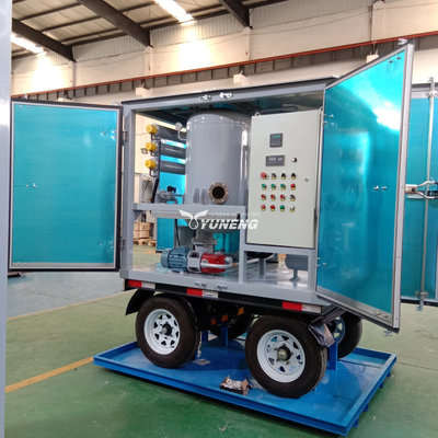 Weatherproof Double Stage Transformer Oil Filtration Plant with Trailer