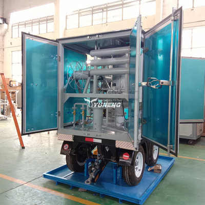 Weatherproof Double Stage Transformer Oil Filtration Plant with Trailer
