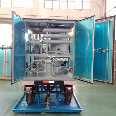 Weatherproof Double Stage Transformer Oil Filtration Plant with Trailer