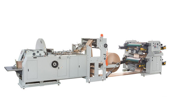 Paper bag machine with flexo printing unit