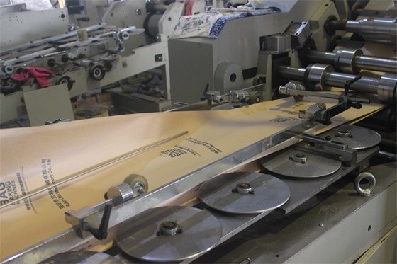Paper bag machine with flexo printing unit