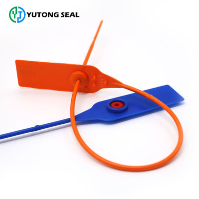 Tamper proof pull tight container plastic seal tag