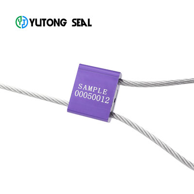 YTCS 001 High strength printing log security metal cable lock seals