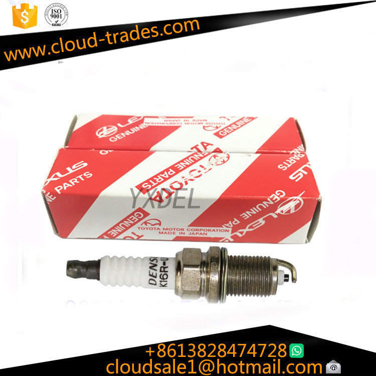 Guangzhou auto parts wholesaler 90919-01176 K16R-U spark plugs toyota denso spark plugs