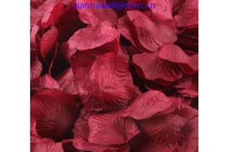 China wholesale wedding silk rose petal, artificial flower, differernt colors supplier