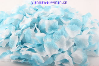 China wholesale wedding silk rose petal, artificial flower, differernt colors supplier