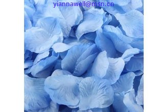 China Wedding silk rose petals 2 inches in various colors supplier